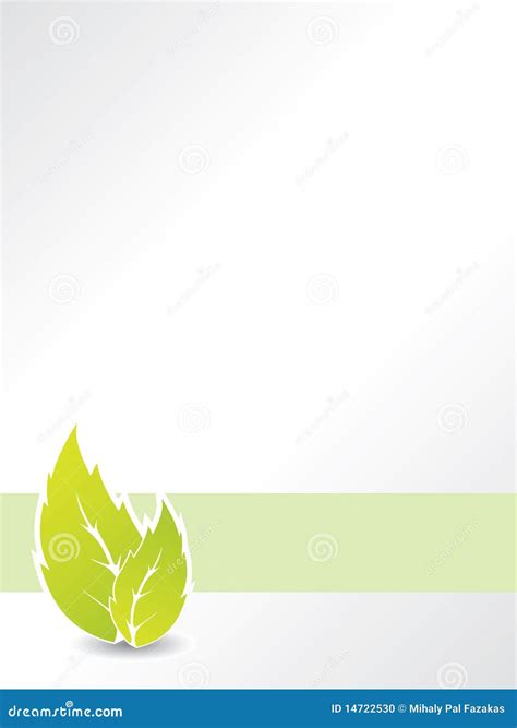 Bio Leaf Brochure Stock Vector Illustration Of Abstract 14722530
