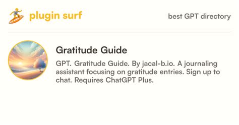 Gratitude Guide Gpt Information Latest Updates And Reviews [2024]