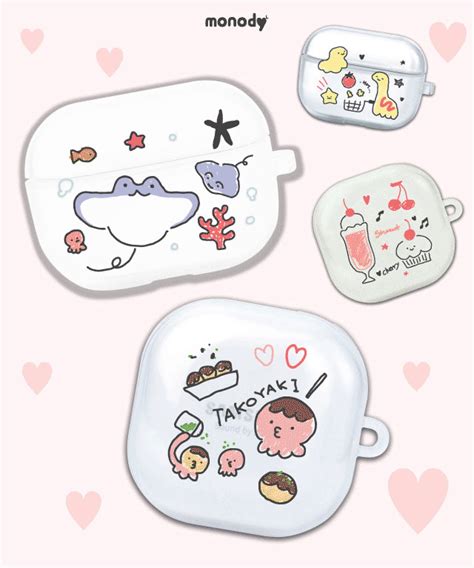 에이블리 단독💘 두들 낙서 귀여운 무선이어폰 케이스 에어팟프로케이스 에어팟프로2 에어팟3 에어팟4 국산 투명 디자인 젤리 버즈라이브케이스 버즈케이스 버즈 버즈3 버즈3케이스