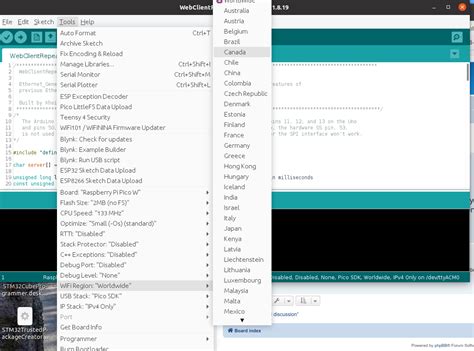 Feature Request Permit Modifying Wifi Country Code For Rp2040w · Issue 874 · Earlephilhower