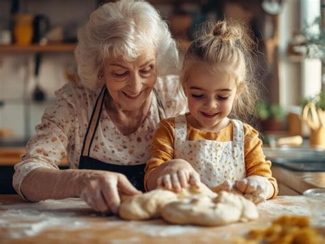 Women Making Bread Dough Premium Ai Generated Image
