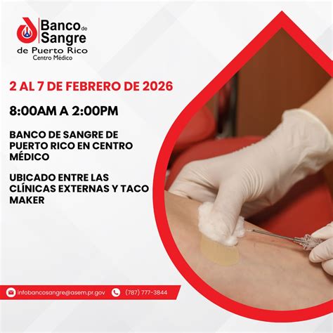 Banco De Sangre De Centro Médico En Río Piedras San Juan
