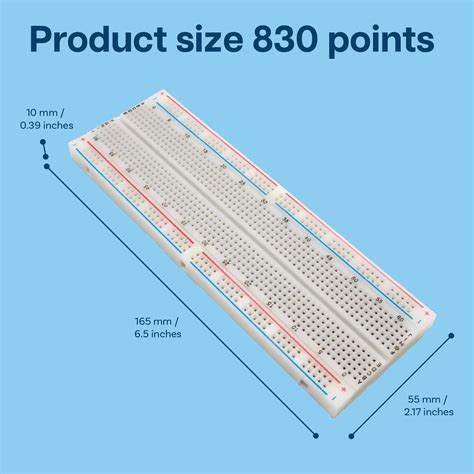 Mua Mmobiel 1pcs Solderless Pcb Breadboard Prototype Circuit Board 1x830 Point Compatible