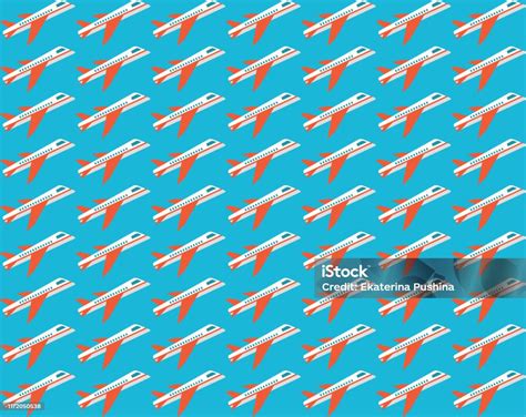 파란색 하늘 배경에 원활한 평면 벡터 패턴입니다 플랫 벡터 현대적인 디자인 포장 직물 직물 배경 화면 밝은 배경 공란에 대한 스톡 벡터 아트 및 기타 이미지 Istock