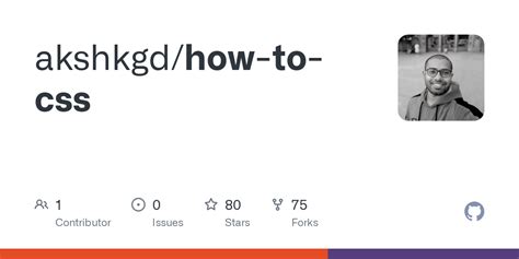 Issues · Akshkgdhow To Css · Github