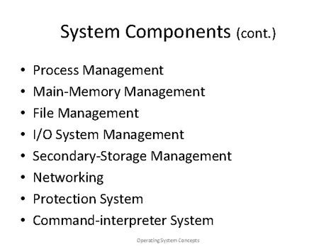 Operating System Concepts Chapter 3 Operating System Structures