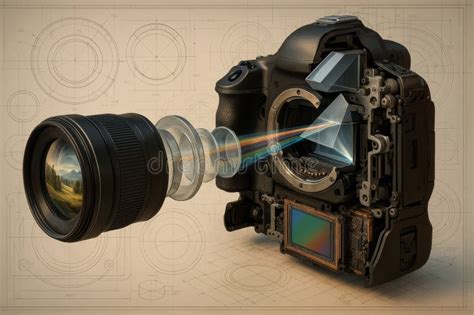 Anatomy Of A Digital Slr Camera Exploring The Lens Prism Mirror And Sensor Unveiling The Light
