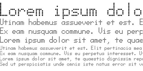 Dotmatrix Regular Download For Free View Sample Text Rating And More On Fontsgeek Com