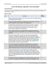 Excel Introductory Capstone1 Year End Report Instructions Docx Grader Instructions Excel