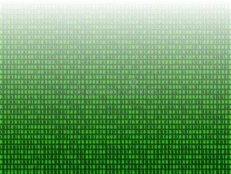 Vector Abstract Technology Background 3d Effect Green Binary Code Data Stock Vector