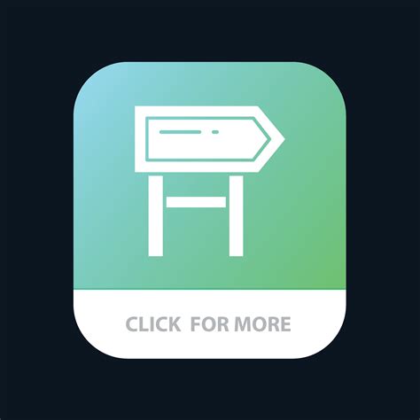 Direction Board Location Motivation Mobile App Button Android And Ios Glyph Version 13138225