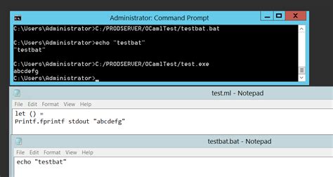 Php Cannot Redirect The Output Of An Ocaml Bytecode To A File In
