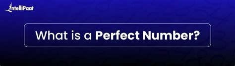 Perfect Number Program In C Intellipaat