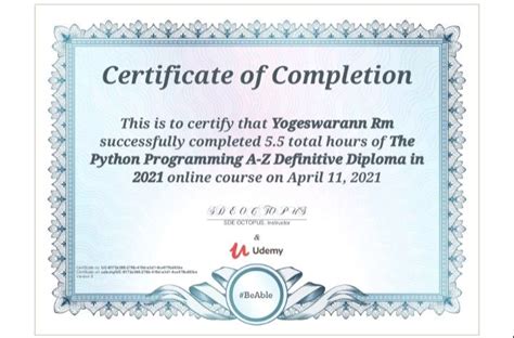 Yogeswarann Manivel On Linkedin Done Python Programming A Z Definitive