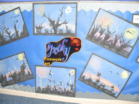 Spooky Fireworks Classroom Display Photo From Alison