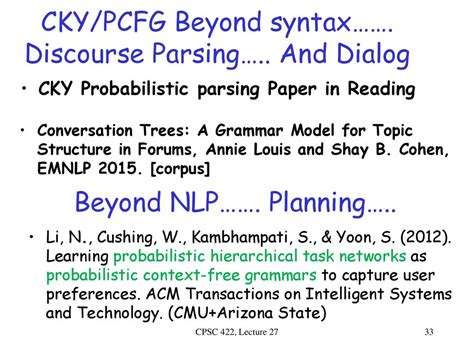 Intelligent Systems Ai 2 Computer Science Cpsc422 Lecture Ppt Download