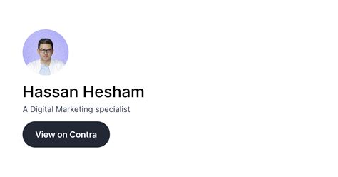 hassan hesham on contra a digital marketing specialist