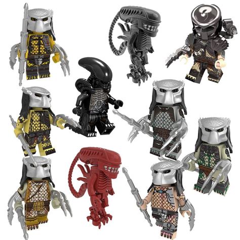 Alien Vs Predator Minifigures Lego Compatible Alien Set