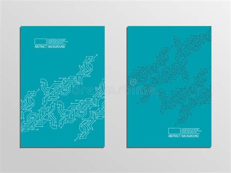 Bloqueo De Tecnología De Fondo Abstracto Placa Base Ilustración del Vector Ilustración de