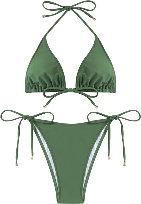 Zaful Triangle Bikini Sets For Women Two Piece Swimsuit