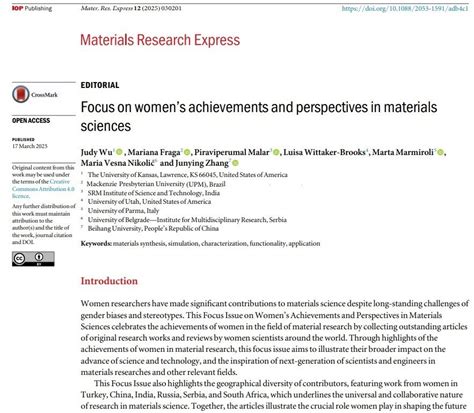 Womeninscience Womeninstem Materialsscience Mariana Amorim Fraga