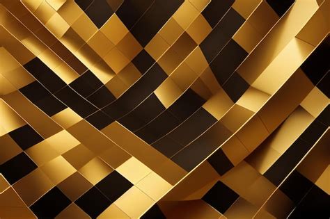 Premium Photo Gold Background Abstract Wavy D Render