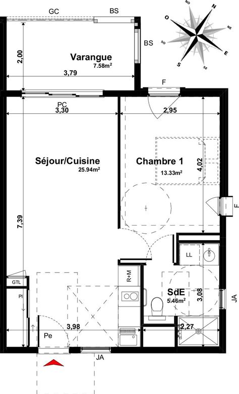 Plan Appartement T2 De 44 73 M² Neuf Résidence « Les Senioriales De Le