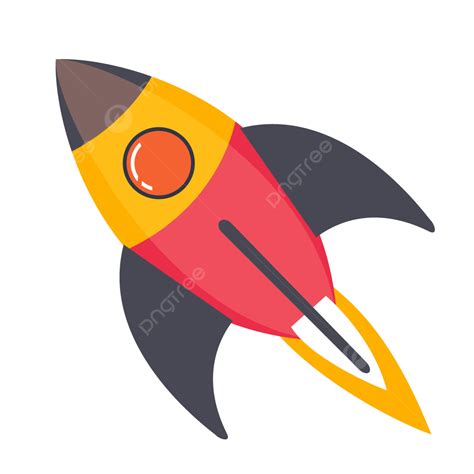 Rocket Launch Illustration Vector Technology Ship Rocet Illustration Spacex Symbol Rocket