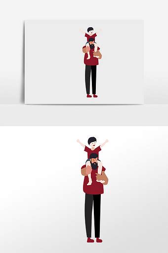 手绘父亲节快乐温馨骑马父子插画设计元素1024 1540图片素材免费下载 编号1268173 潮点视频