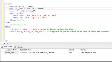 Cómo Obtener El Tamaño De Los Archivos De Datos En Sql Server Sql Server