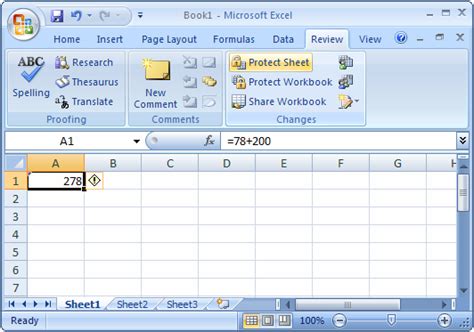 MS Excel Hide Formulas From Appearing In The Edit Bar