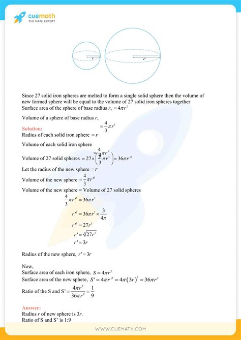 NCERT Solutions Class Maths Chapter Surface Areas And Volumes