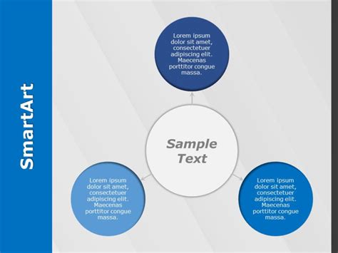 Smartart Cycle Radial 3 Steps Slideuplift