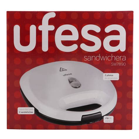 Уред за сандвичи Sw7890 Ufesa 750 W незалепваща плоча бял Emag Bg