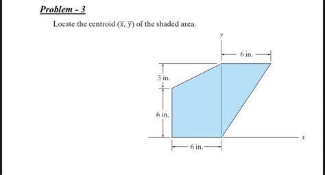 Problem 3locate The Centroid X‾bar Y ﻿of The