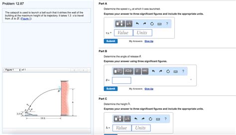Solved The Catapult Is Used To Launch A Ball Such That It