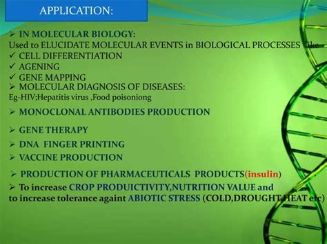 Recombinant Dna Technology Pptx