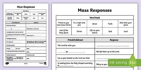 Mass Responses Fill In The Blanks Worksheet Worksheet