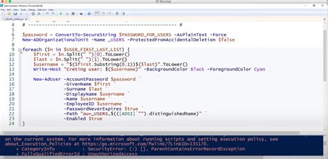 github nnamdi spl creating users in active directory with powershell