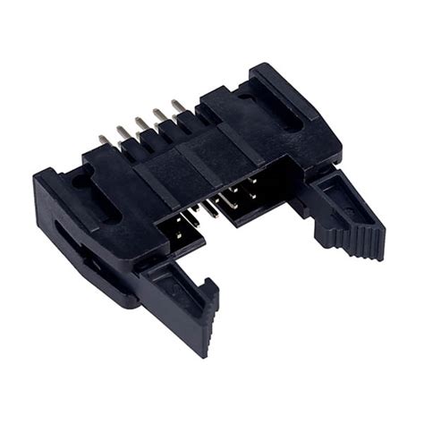 Idc10 Polarized Male Headers With Latch Straight Frc 10 Ram