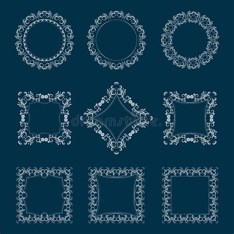 Floral Ornament Decorative Vector Frames And Borders Stock Illustration Illustration Of