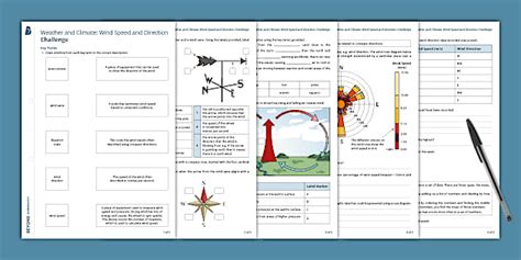 Wind Speed And Direction Challenge Teacher Made Twinkl