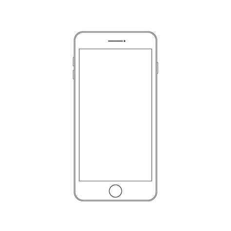 Smartphone Outline Vector Smartphone Data Icon Vector And Photo Free