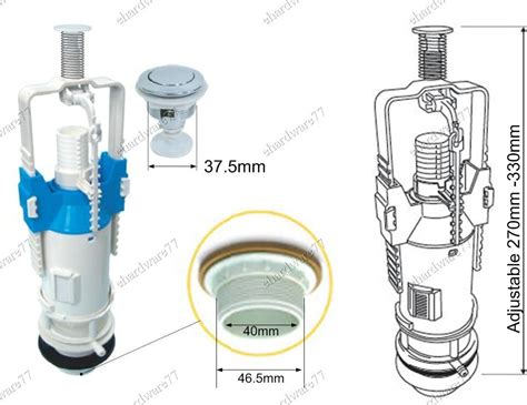 Cistern Push Button Single Flush Valve 40mm F21000