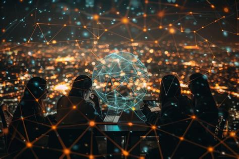 Digital Technology Global Business Network Connection Data Analysis Social Media Marketing