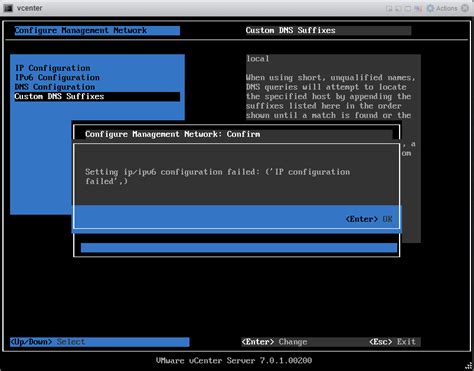 Vcenter Failed To Configure Network Rob Steele