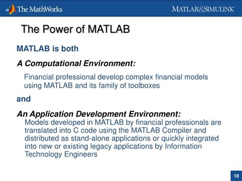 PPT Advanced Financial Analysis And Modelling Using MATLAB Financial Products Group