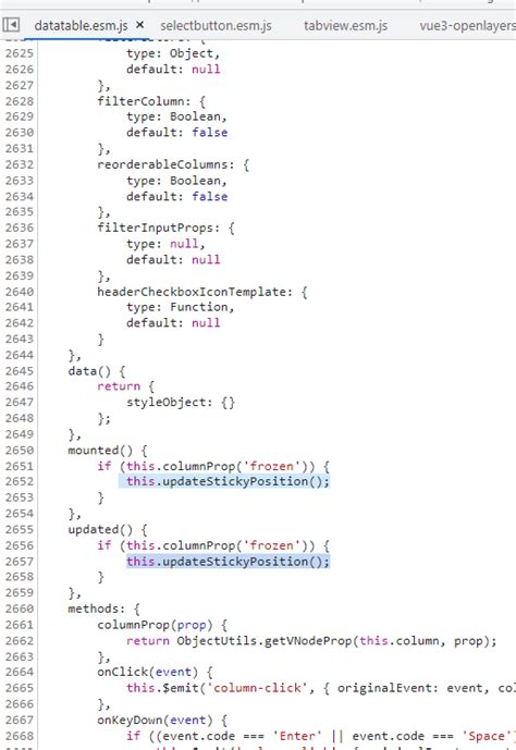 Datatable Frozen Error · Issue 3948 · Primefacesprimevue · Github
