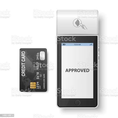 벡터 3d 흰색 Nfc 지불 기계 승인 상태 및 신용 카드 격리 와이파이 무선 결제 Pos 단말기 은행 결제 비접촉식 단말기의 기계 설계 템플릿 모형 탑 뷰 3차원 형태에