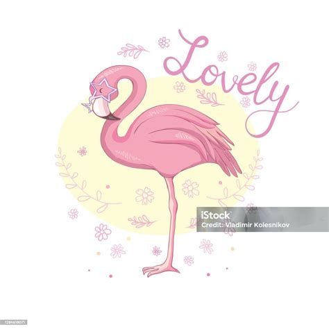 선글라스 안경 파인애플 벡터 일러스트 여름 프린트 디자인 티셔츠에 어린이 프린트가 있는 귀여운 플라밍고 4월에 대한 스톡 벡터 아트 및 기타 이미지 Istock